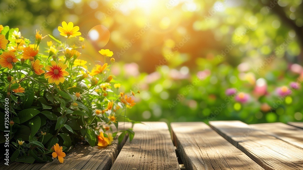 Professional spring and summer background. For presentations and ...