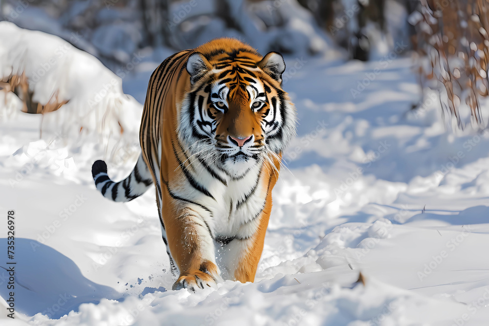 Siberian tiger - Northeast Asia - The largest cat species, with a ...