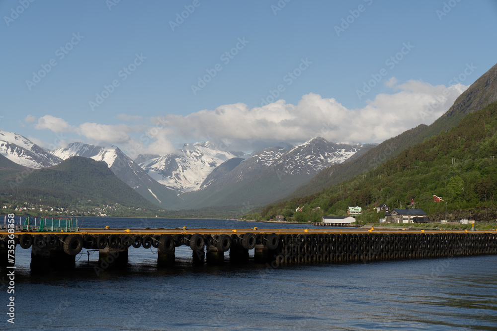 Andalsnes, a town in Rauma Municipality in Møre og Romsdal county ...