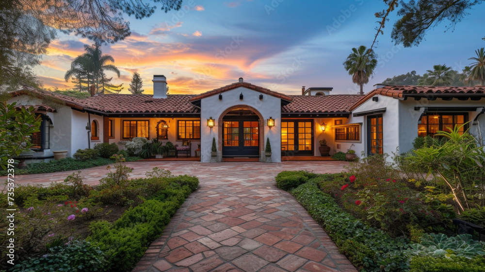 Warm and inviting this Spanish Colonial Ranch is the perfect retreat ...