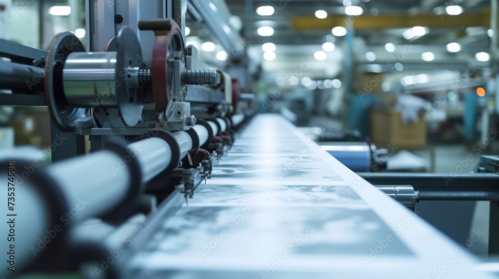 roll offset print machine in large print shop for production of ...