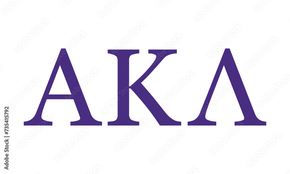 Alpha Kappa Lambda greek letter, ΑΚΛ greek letters, ΑΚΛ Stock Vector ...