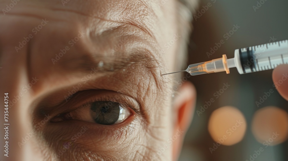 An intense and vulnerable gaze pierces through the skin of a person ...