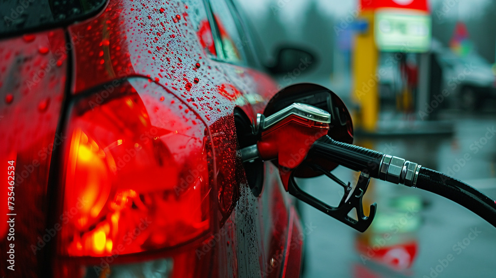 Petrol, gasoline, benzene, fuel, refueling, gas filling station ...