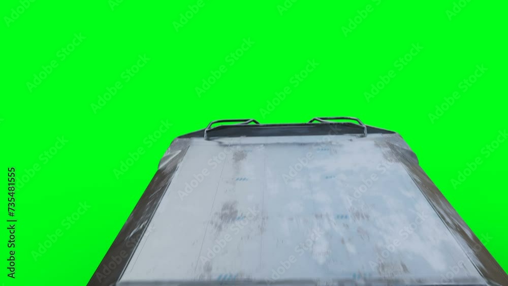 Futuristic mars rover, explorer. Green screen isolate. Stock Video ...