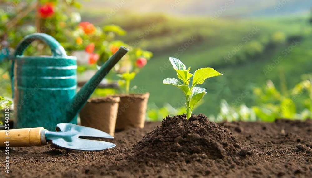 MUDAS DE PLANTAS EM UM CONCEITO SUSTENTÁVEL DO DIA DO SOLO OU DA TERRA ...