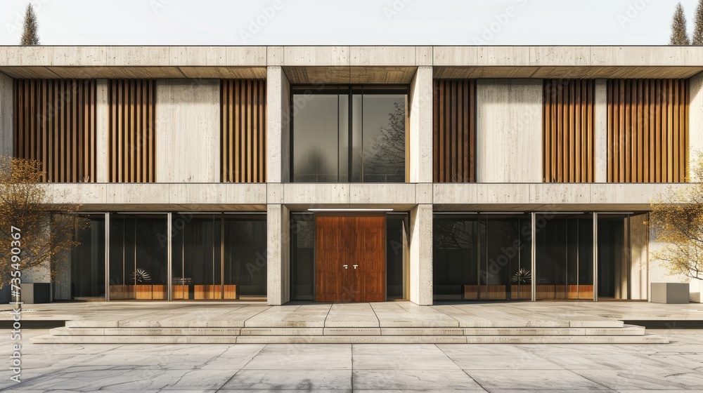 textures and details of the building facade. The lines and shapes of ...