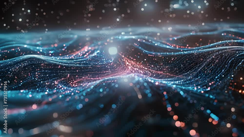 A mesmerizing display of intertwining paths created by equalizer ...