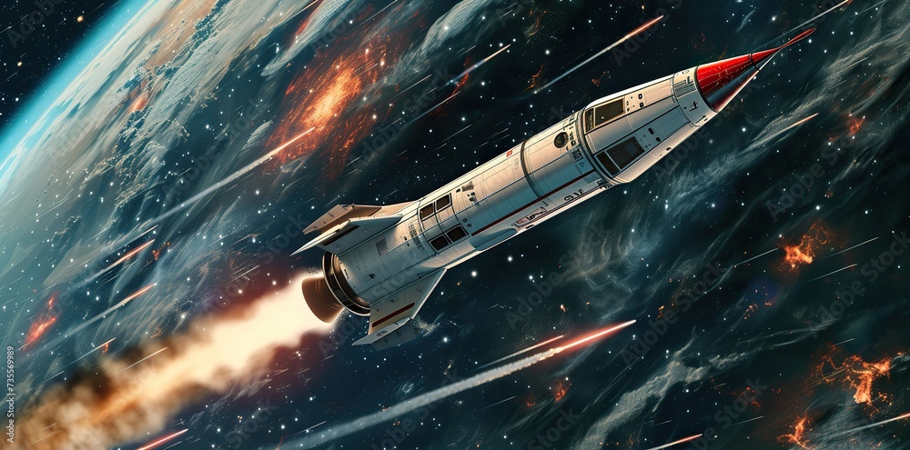 A Visionary Glimpse Into The Future Of Space Exploration Portrayed