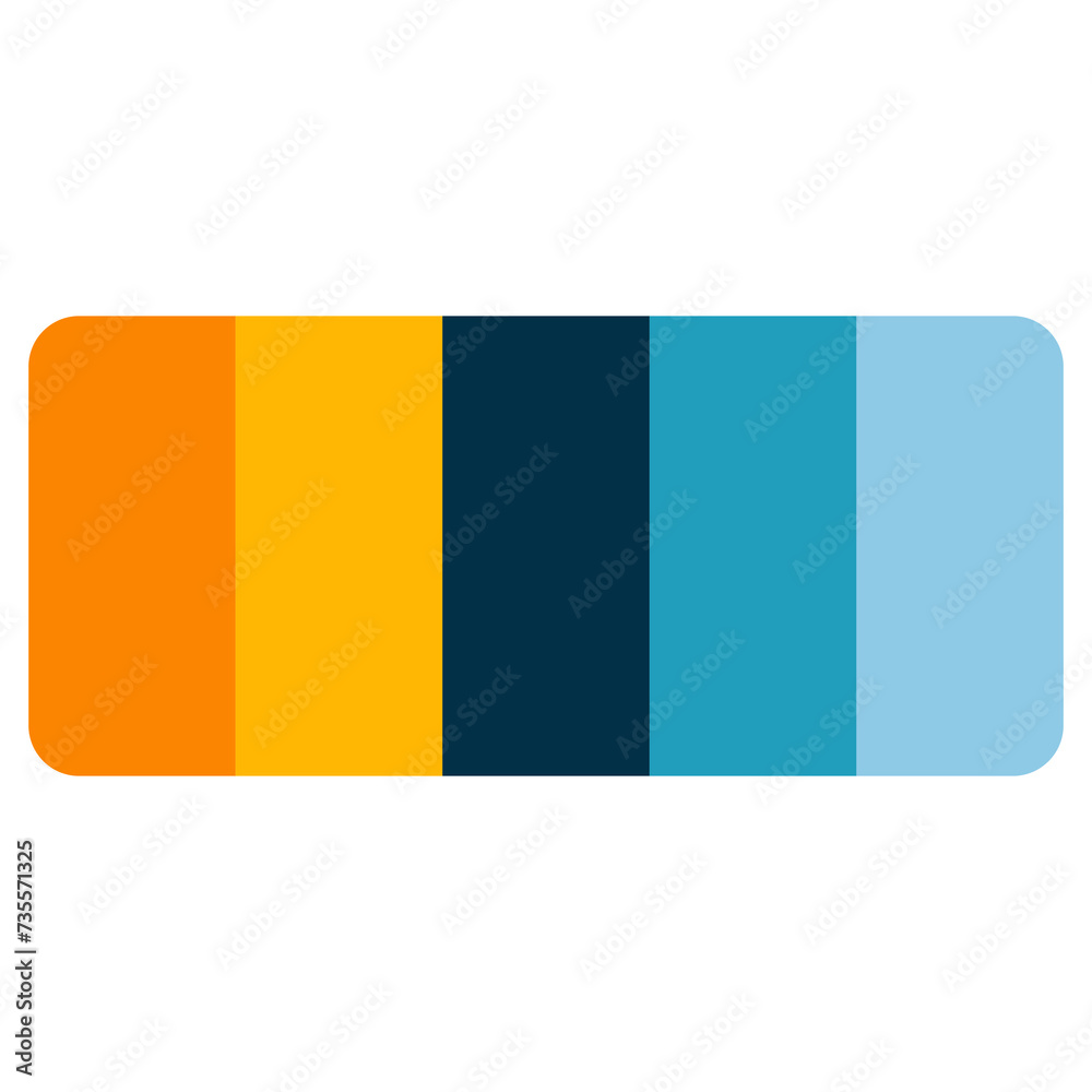Vector illustration with palette. Color matching color palette. Fashion ...
