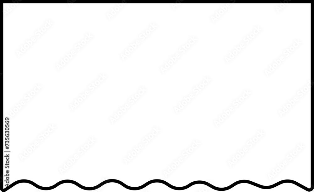 Border shape in outline style editable stock for website design. Vector ...