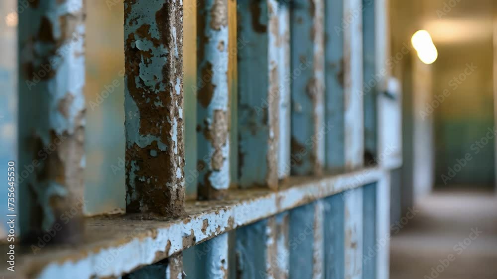 A symbol of a barred prison cell a representation of the imprisonment ...
