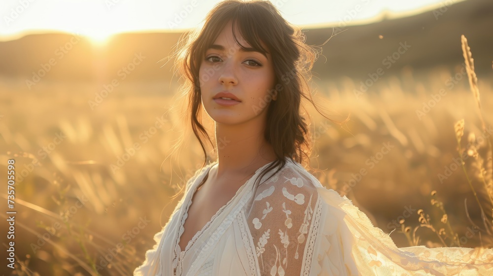 Beautiful Woman inspired by the Holy White Pagan Mormon Dress Fashion ...