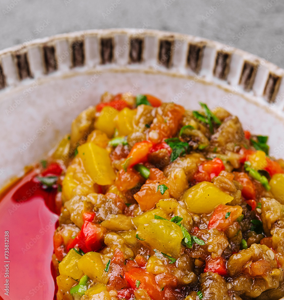 Kyopolou, popular Bulgarian and Turkish spread from roasted eggplants ...