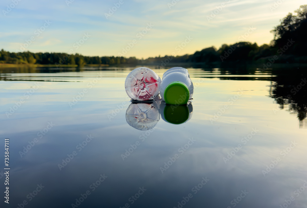 Marine plastic pollution from human activities at coastlines. Plastic ...