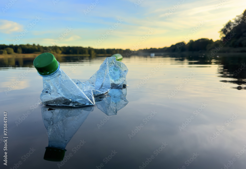 Marine plastic pollution from human activities at coastlines. Plastic ...