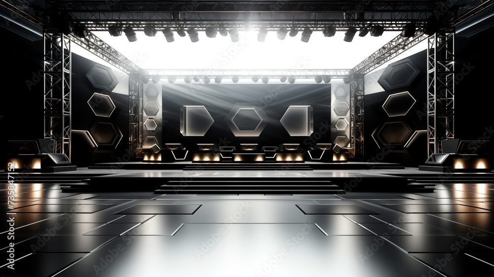 Interior Aluminum truss Stage and Lighting Design for all event Stock ...