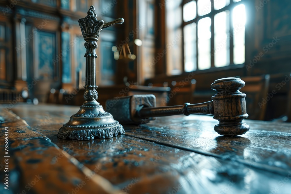 Judge's Hammer Close-Up, Verdict Concept, Justice Symbol, Traditional ...