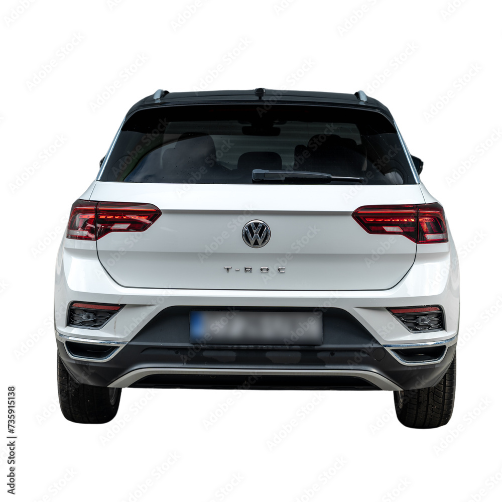 Car isolated on white background. No background, png file, VW T-Roc SUV ...
