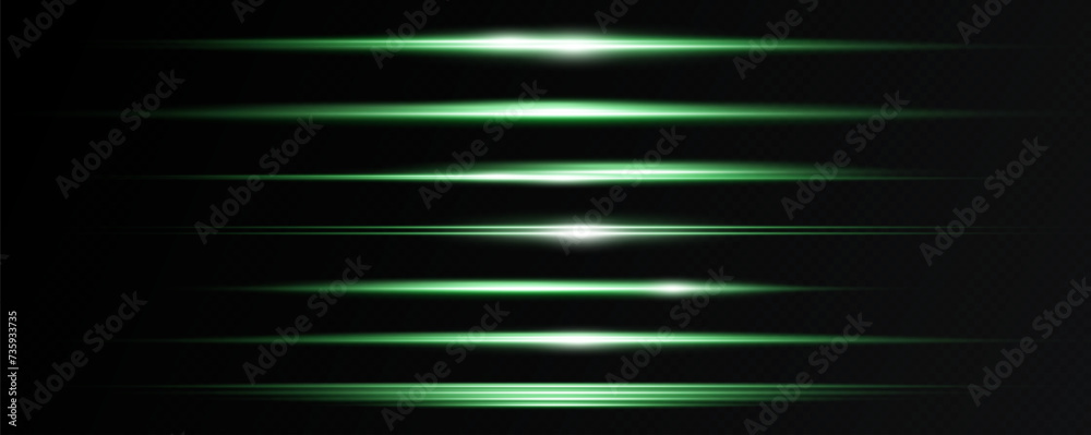 Set of realistic vector green stars png. Set of vector suns png. Green ...