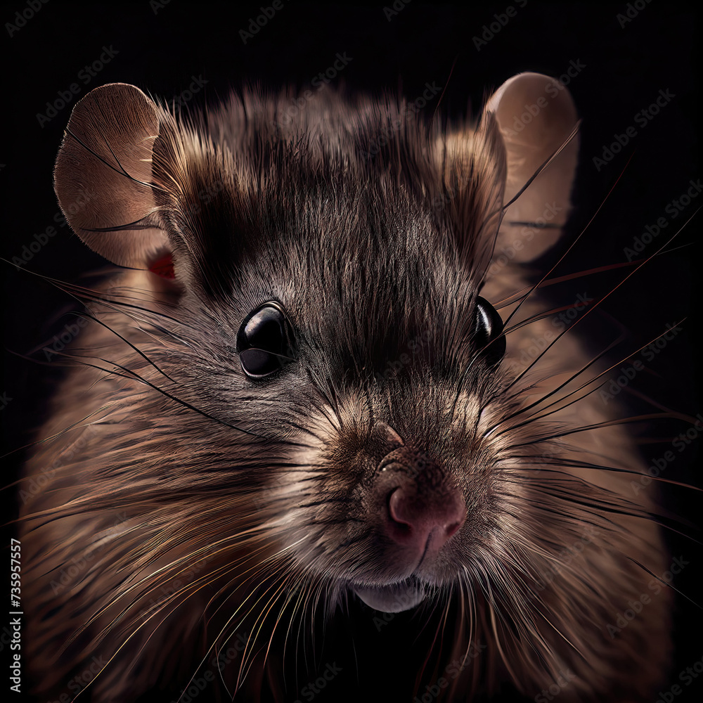 Close-Up Palm Rat Portrait in Professional Studio Setting Stock Photo ...