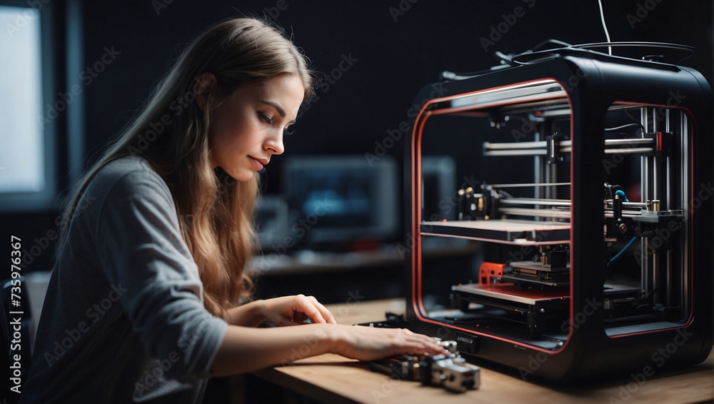 Diligent female technician immersed in work within laboratory ... Diligent female technician immersed in work within laboratory ...