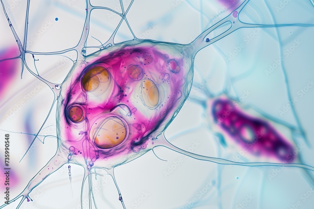 microscopic macro view of giardia parasites in human gut Stock Photo ...