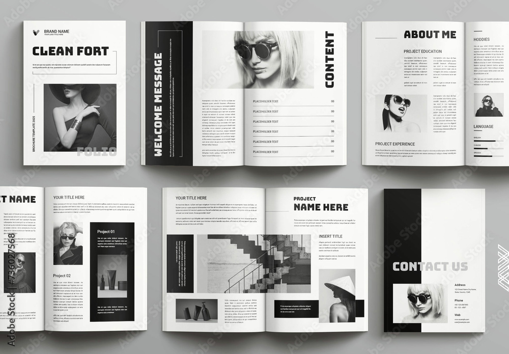 Product Portfolio Design Stock Template | Adobe Stock