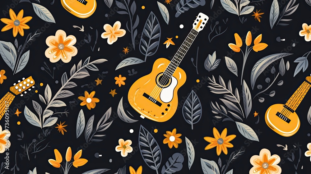 a repeating pattern that embodies the spirit of Nashville. The pattern ...
