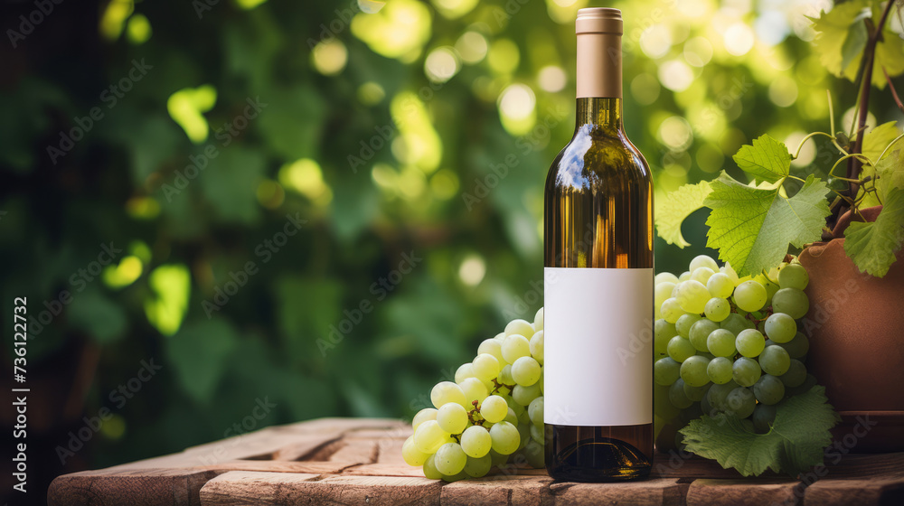 wine, bottle, blank label, mockup, alcohol, blank, beverage, background ...