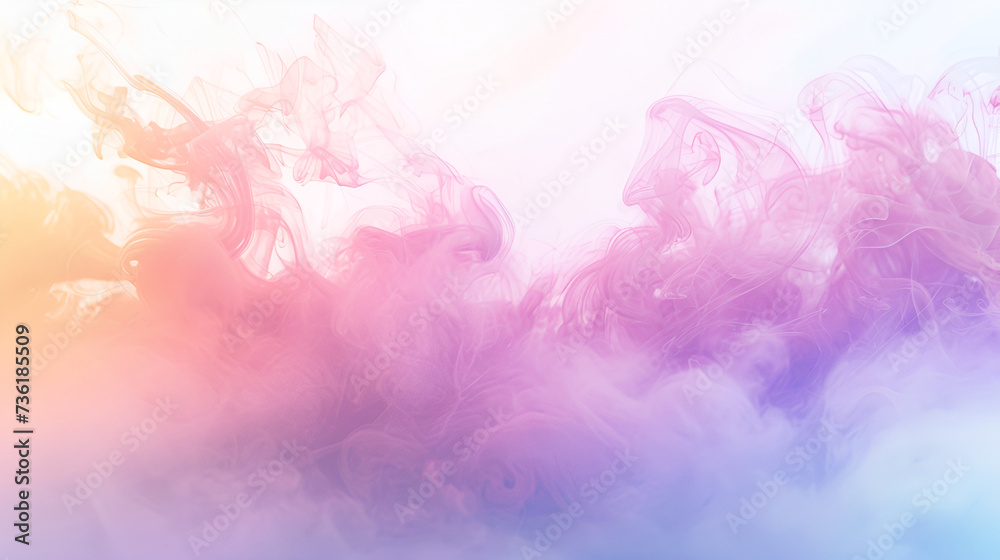 Soft Ethereal Dreamy Pastel Smoke Background with Copy Space,Pastel ...
