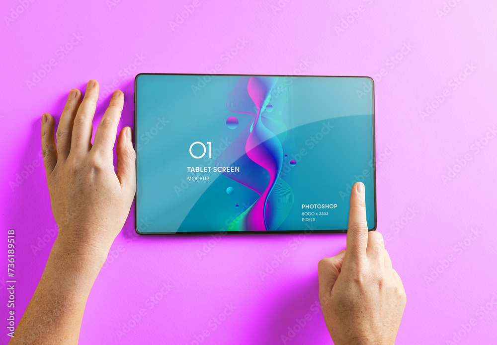 Tablet Screen Mockup Stock Template | Adobe Stock