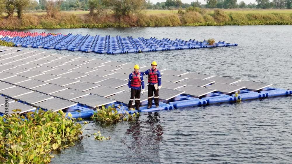 Floating solar photovoltaic panels at sustainable electrical power ...
