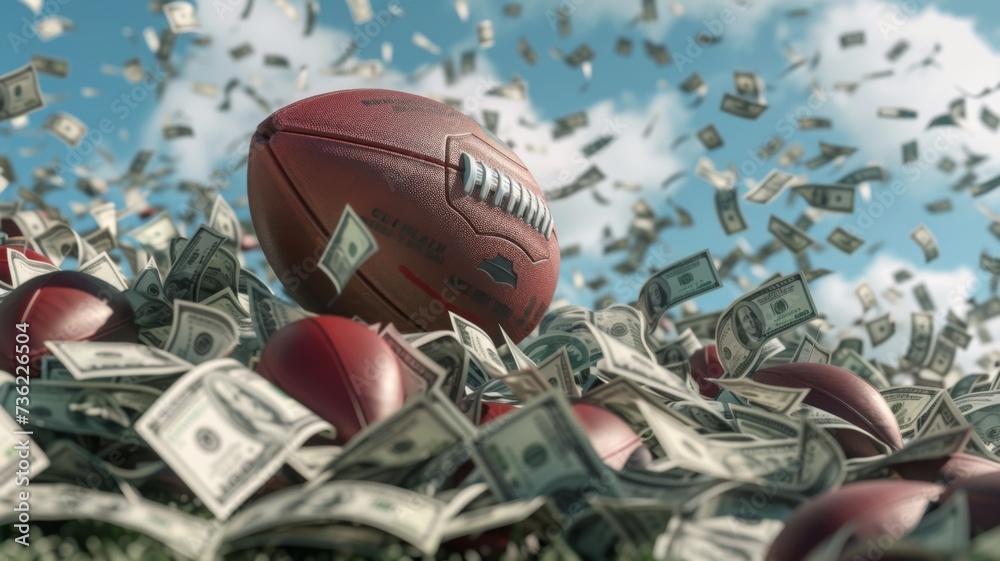 Sports Finance: A Dynamic Illustration - A dynamic image that captures ...