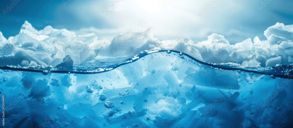 Melting Ice. Arctic Ocean Waters Witnessing the Effects of Global ...
