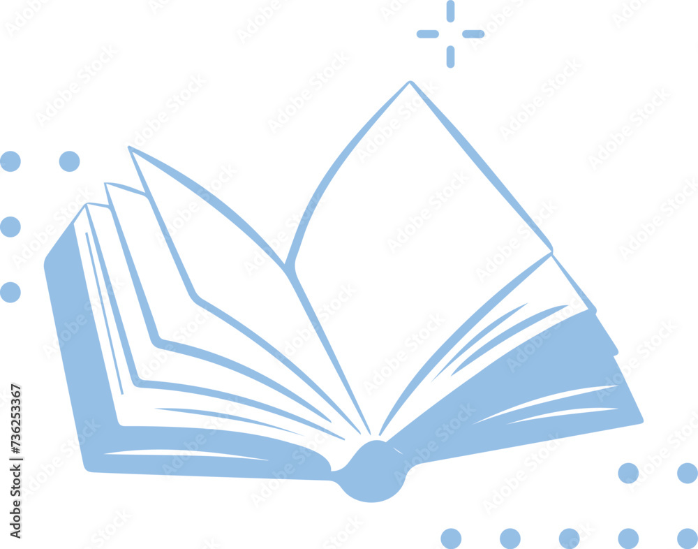 cute cartoon books. Realistic bookss with shaddow. Education and online ...