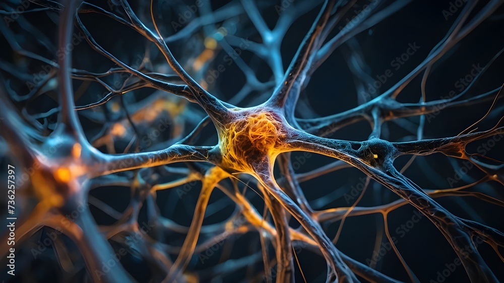 An illustration of a neural network's macrostructure in the human ...