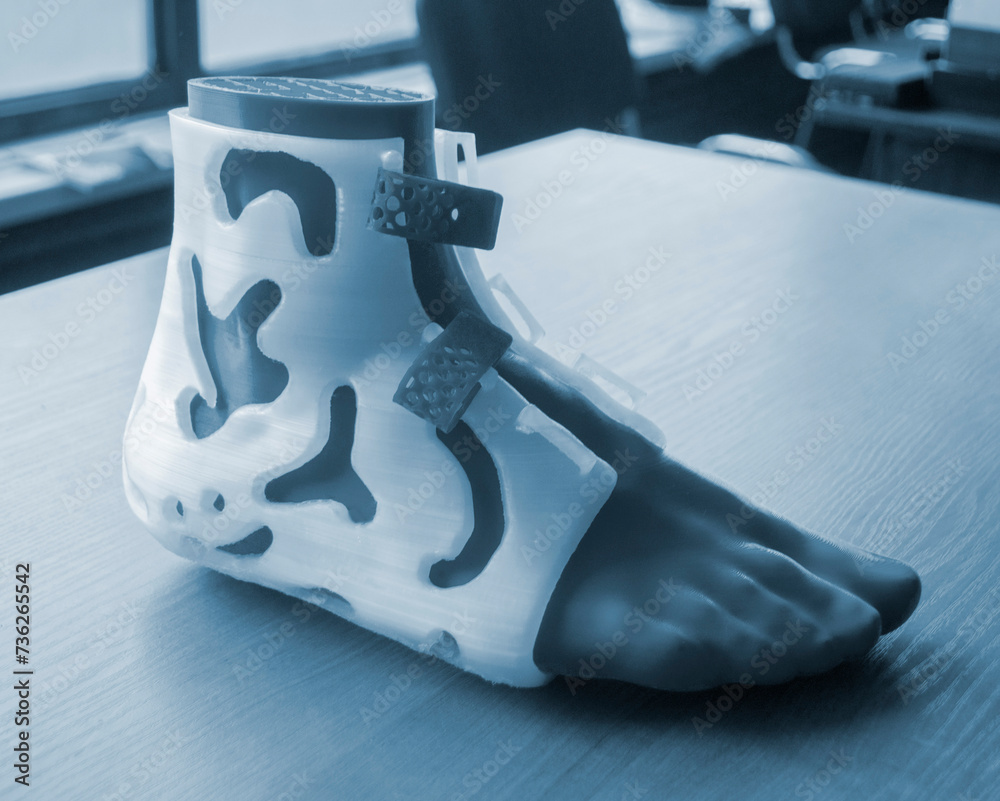 Medicine splint corset prosthesis langet for foot and model human foot ...