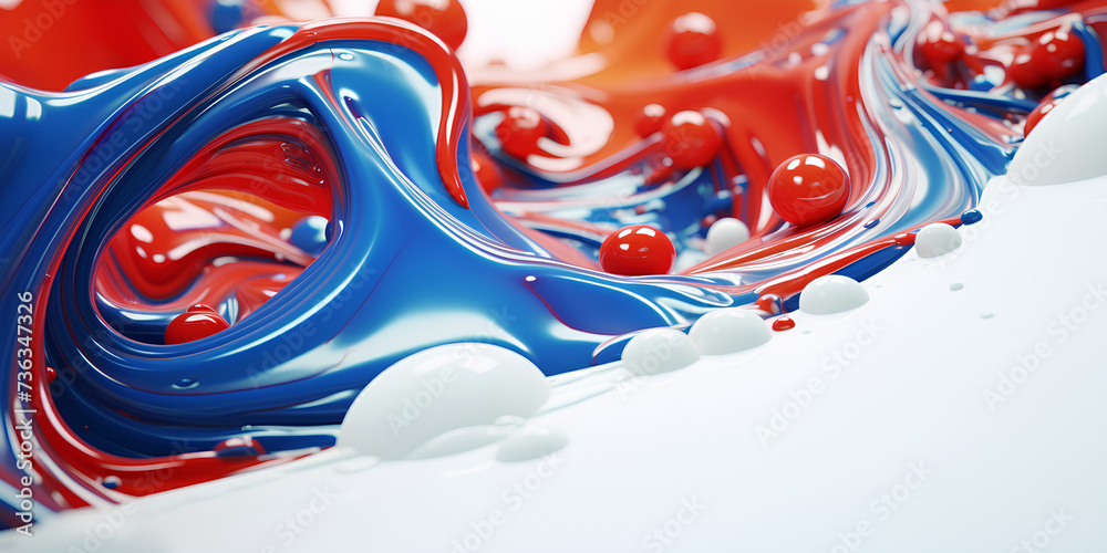 Paint emulsion spilled on white canvas abstract wallpaper Stock ...