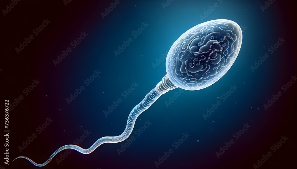 Macro of human sperm. Sperm quality and fertilization potential ...