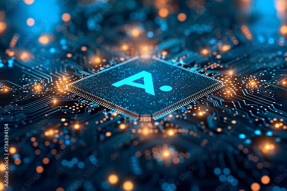 fiber optics background, computer circuit board, electronic circuit ...