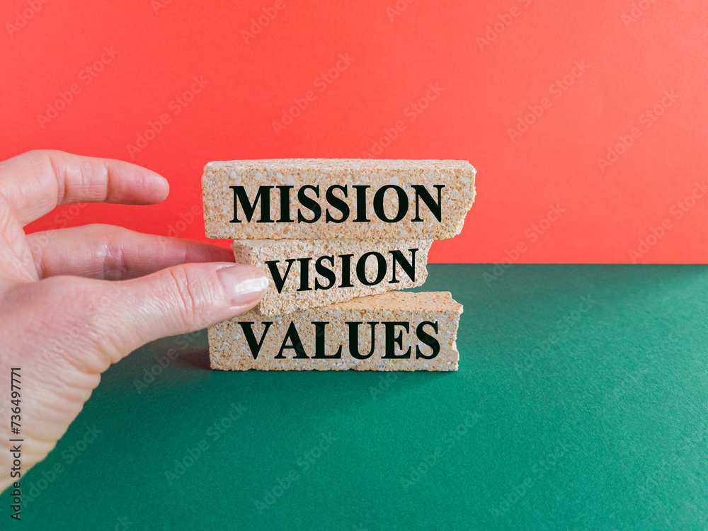 Mission vision values symbol. Concept words Mission Vision Values on ...
