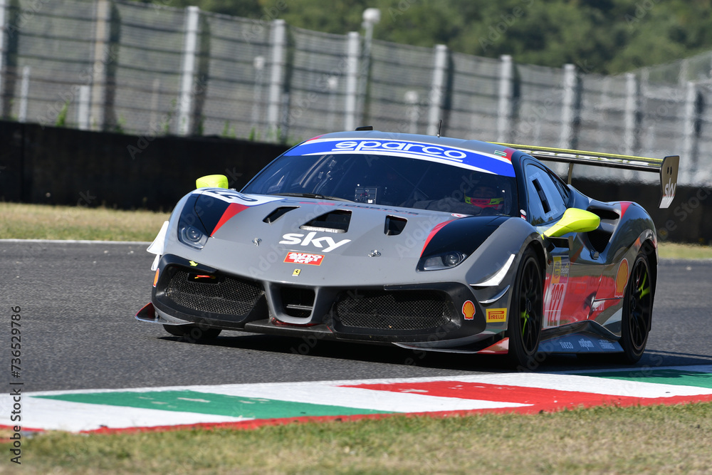 Scarperia, 29 September 2023: Ferrari 488 of team Pellin Racing drive ...