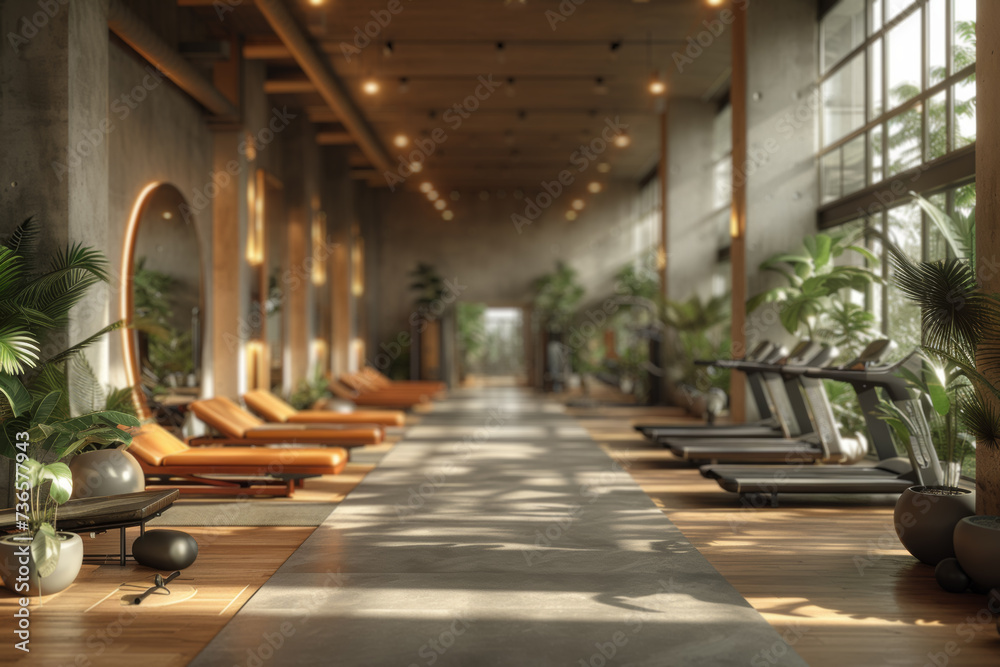 A fitness center implementing energy-efficient equipment and waste ...