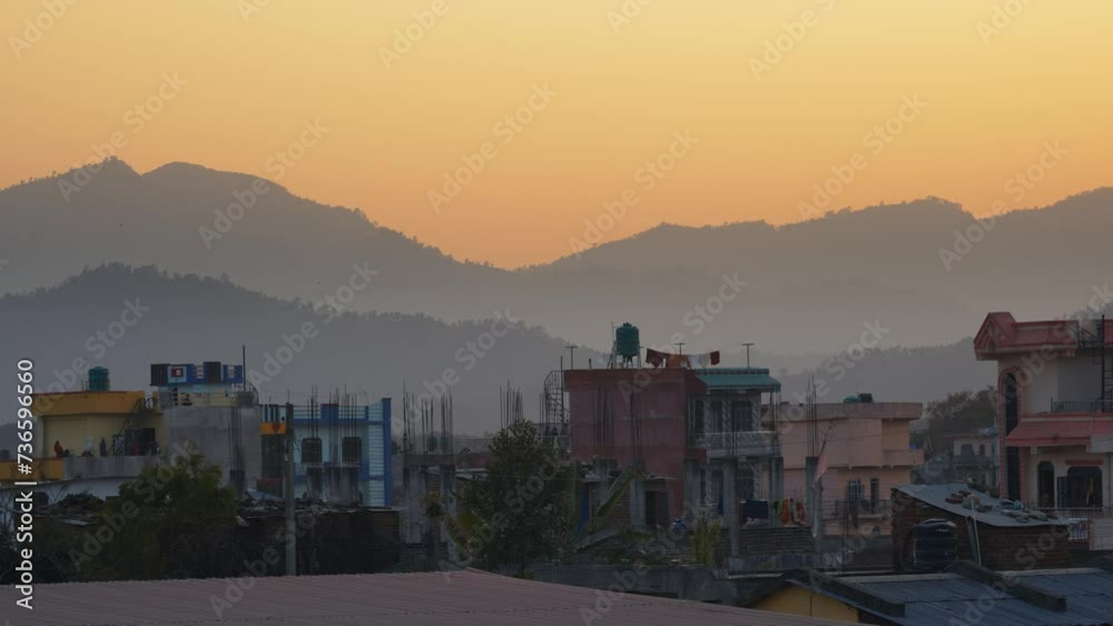 Vidéo Stock Stunning beauty of Surkhet Valley in Nepal, nestled amidst ...