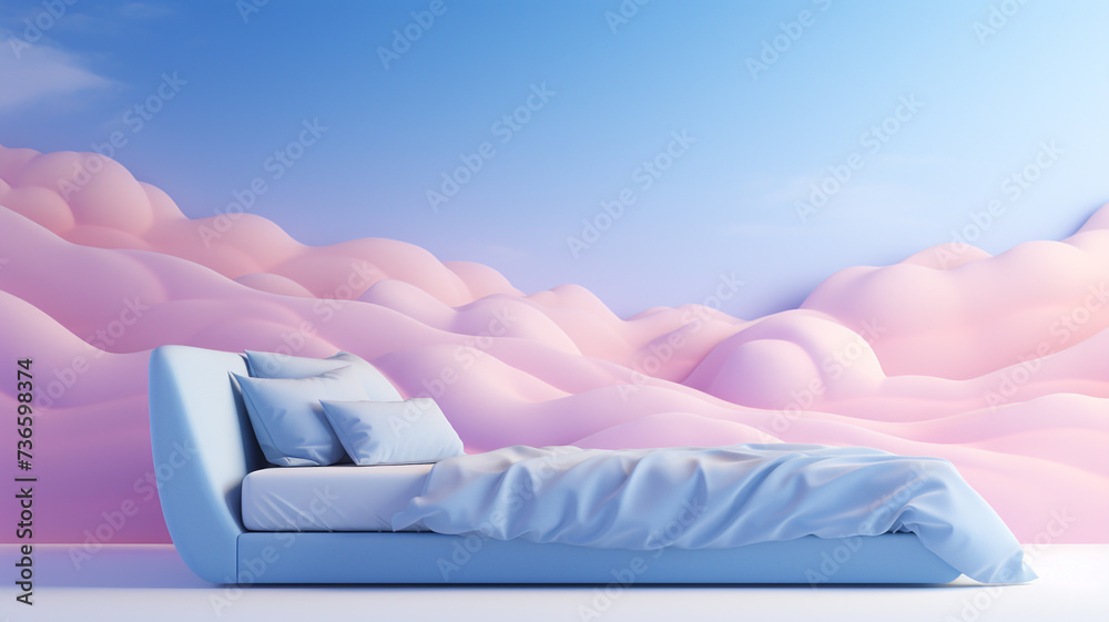 Sleep day, asleep and health problems, insomnia, soft bed time night ...