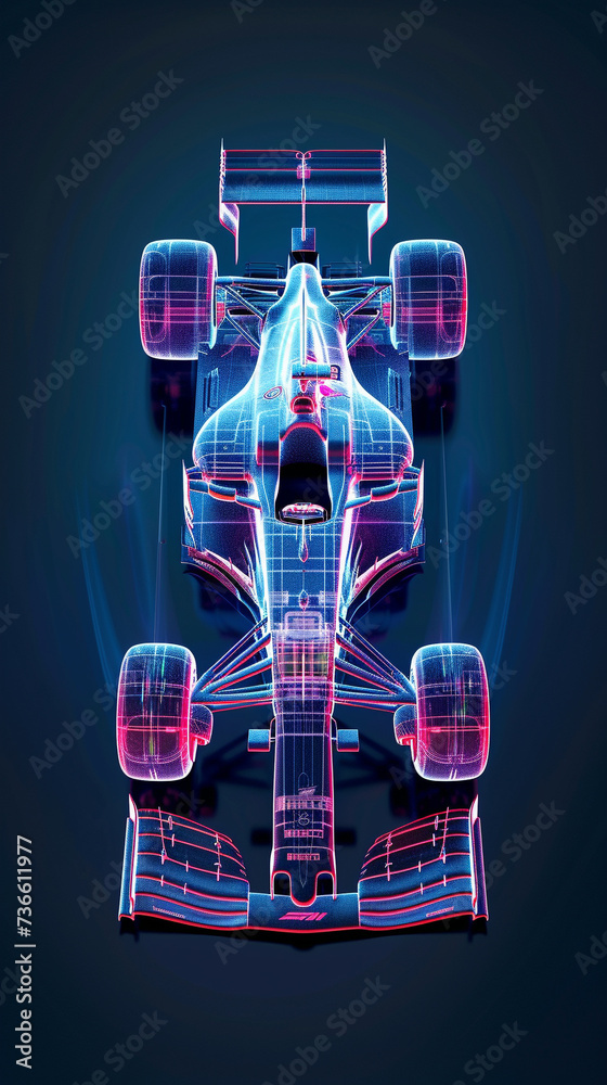An in depth scan of a Formula 1 cars structure revealing the seamless ...