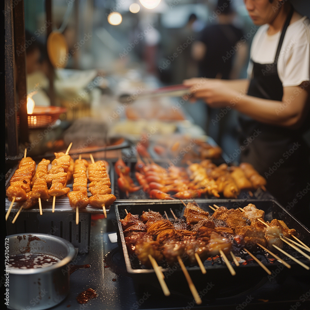 Street Food Delicacies: A Glimpse into Urban Culinary Culture Stock ...