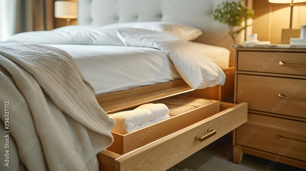 Well-organized bedroom drawer system highlighting functionality and ...