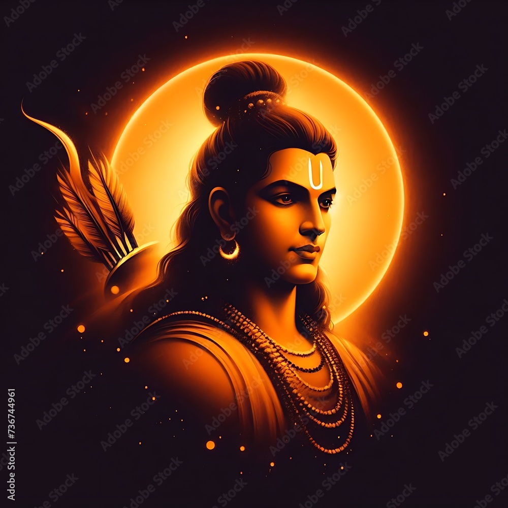 Foto de Lord Rama Portrait do Stock | Adobe Stock
